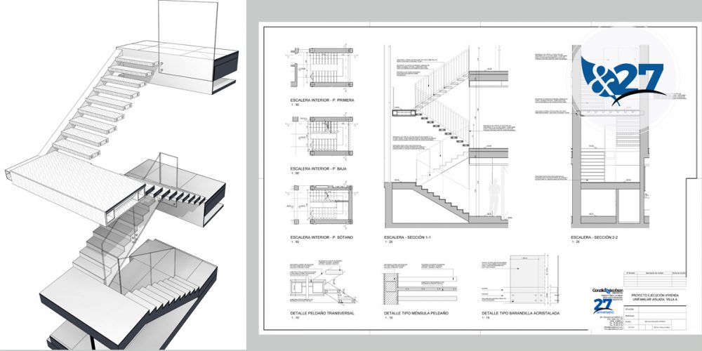 Diseño De Escalera Flotante Para Una Villa De Lujo